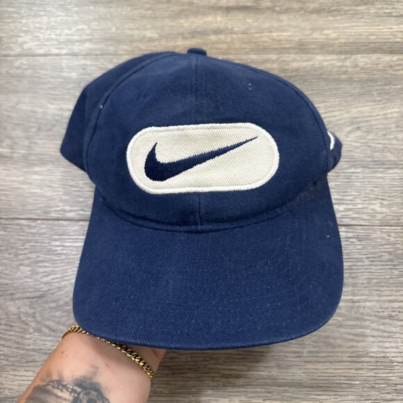 Nike | Accessories | Vintage Nike Penn State Big Logo Team Snapback Hat ...
